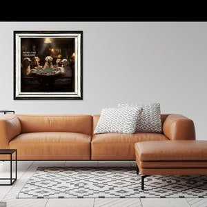 Yellow Labs Playing Poker. Dogs, Cards Labradors Labrador Retrievers - Etsy