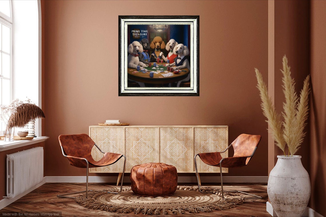 Poodles Playing Poker. Dogs, Cards - Etsy