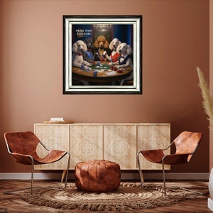 Poodles Playing Poker. Dogs, Cards - Etsy