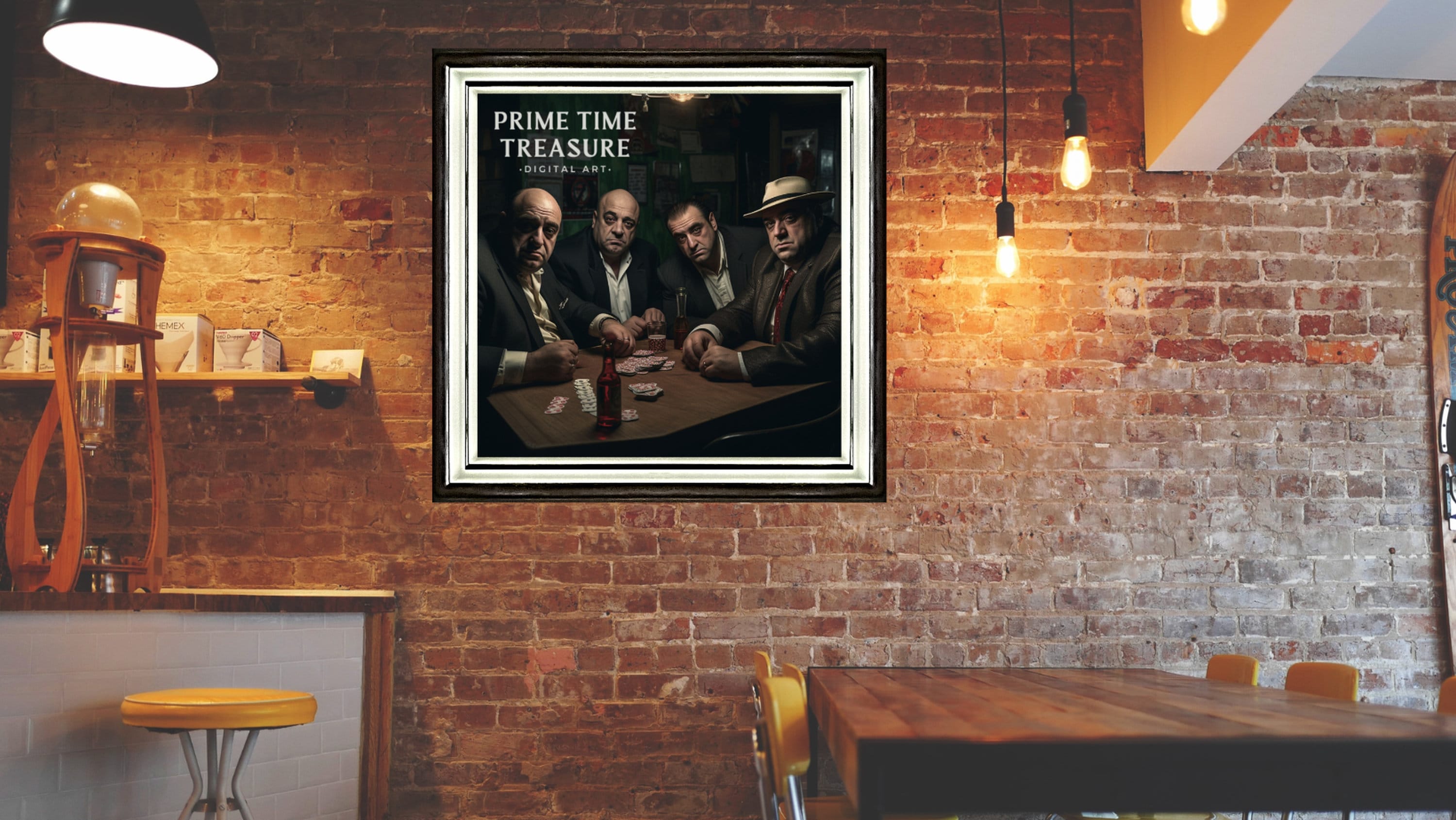 Mafia Kings at Play: Mob Bosses Playing Poker - Etsy