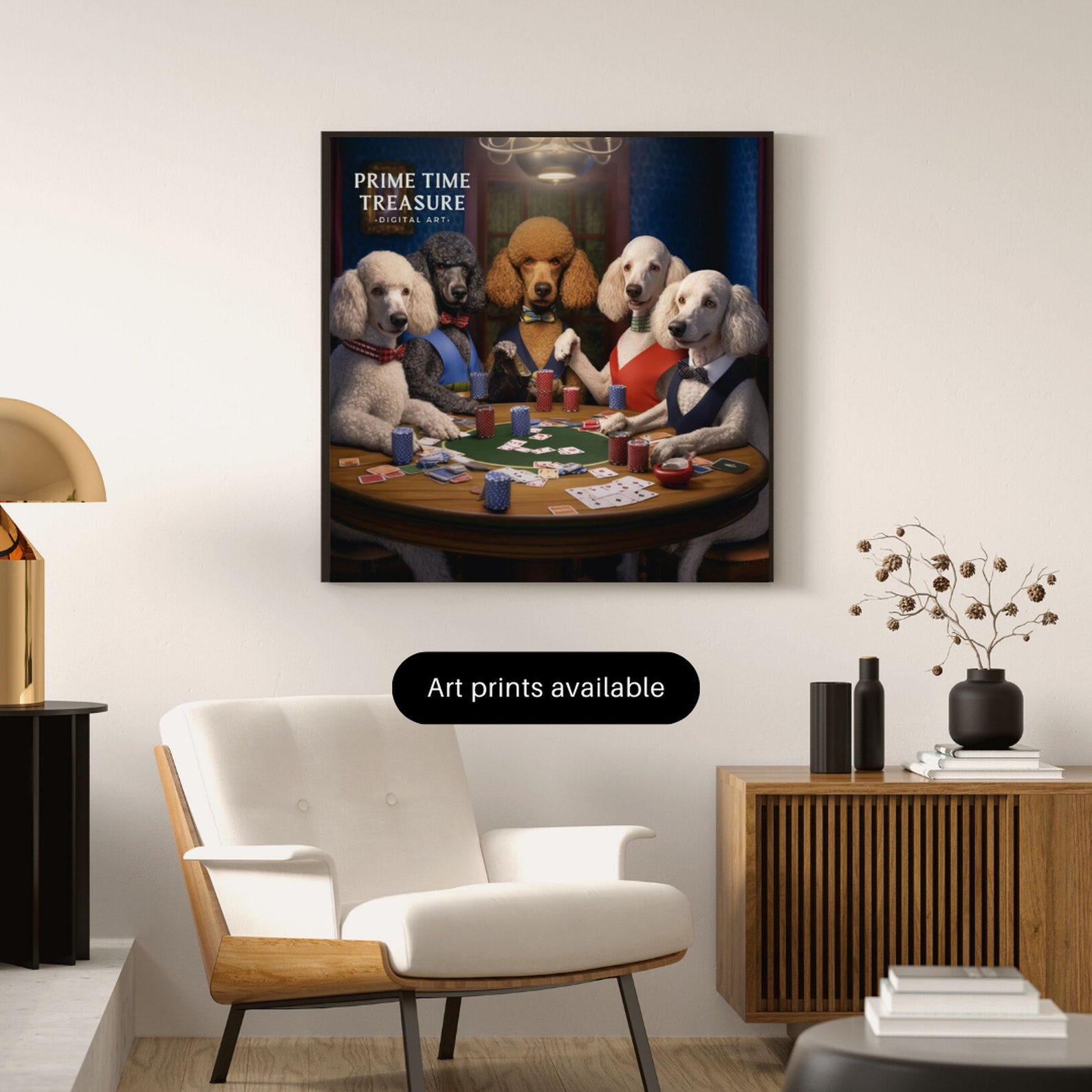 Poodles Playing Poker. Dogs, Cards - Etsy