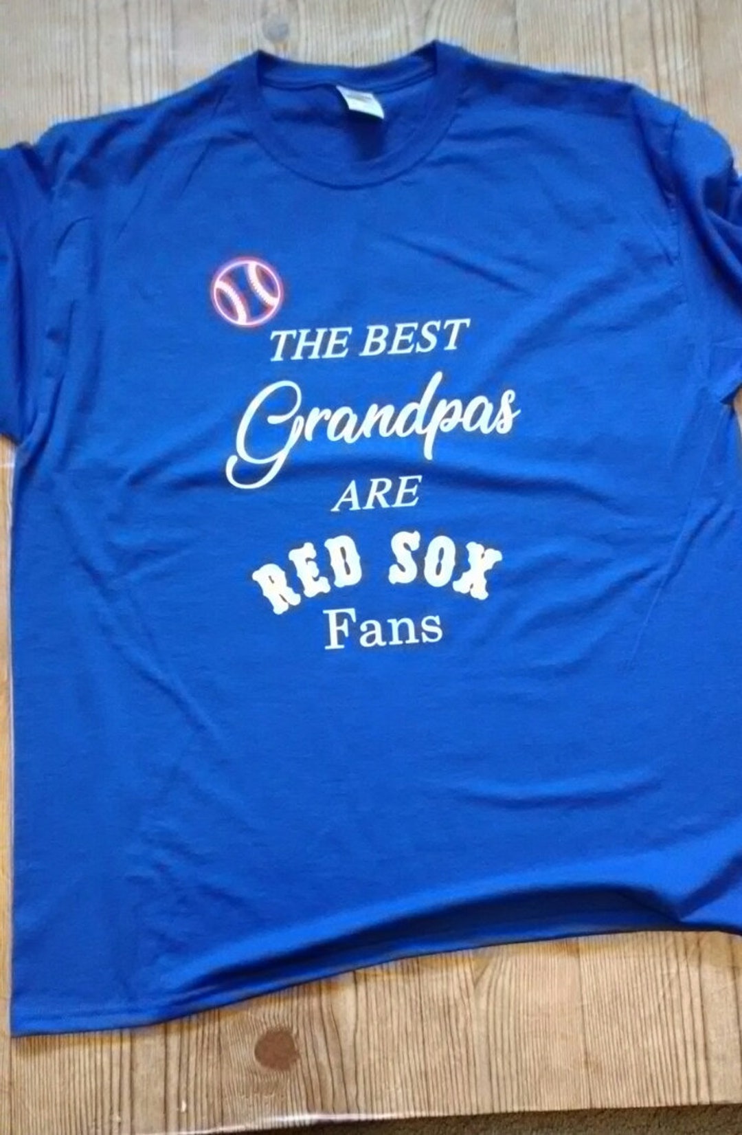 Best Grandpas Grandmas Mom Dad Are Red Sox Fans Baseball Short Sleeve ...