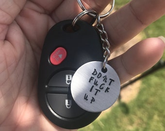 Word keychain | Etsy