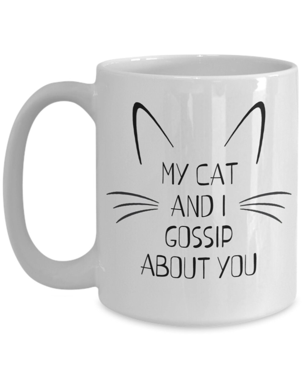 Funny Cat Mug Funny Cat Gift Cat Gift For Him Cat Gift For Etsy