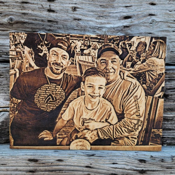 Wood Portrait - Etsy