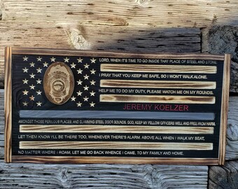 CUSTOMIZABLE Correctional Officer Cross Memorial - Etsy