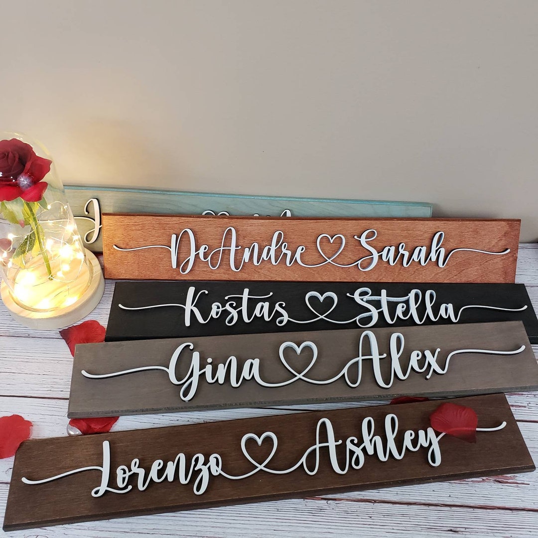 Custom Couple Name Sign Pallet Sign Wedding Gift Wooden Name Sign ...