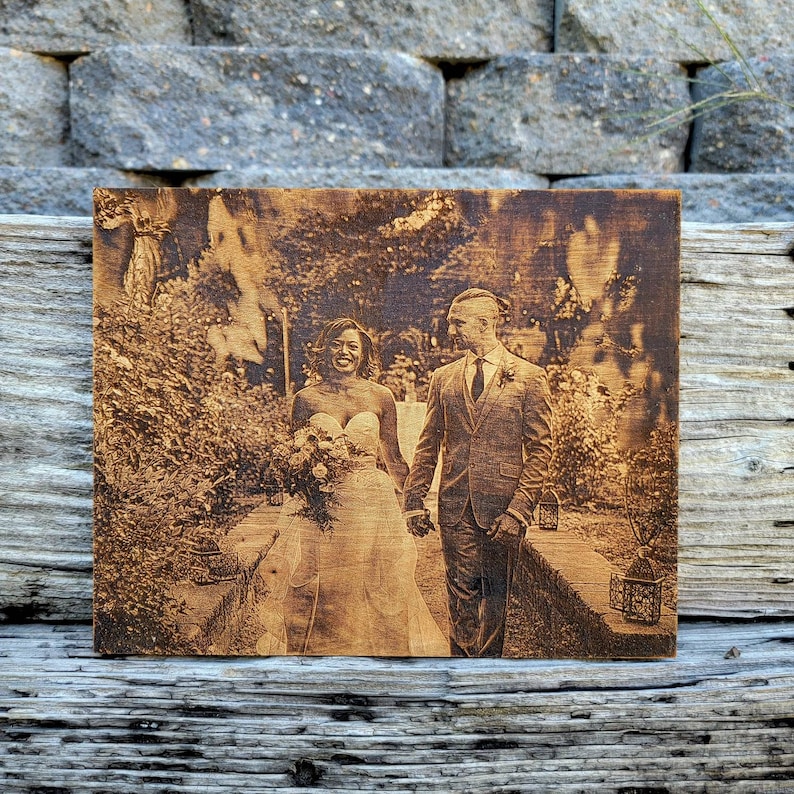 Engraved Wood Photo - Engraved Photo on Wood, Custom Wood Photo ...