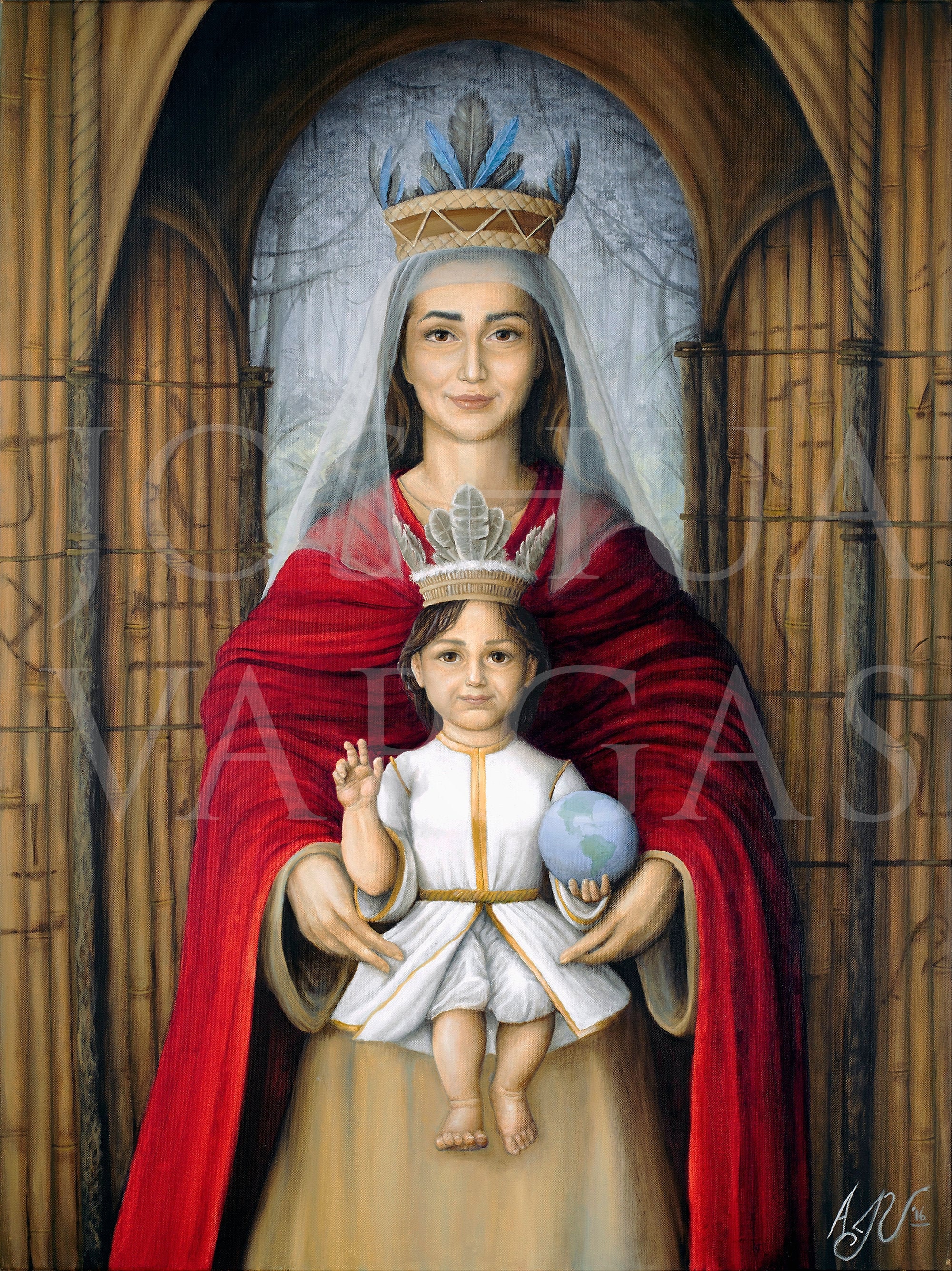 Buy Nuestra Señora De Coromoto print Original Artwork Online in India ...