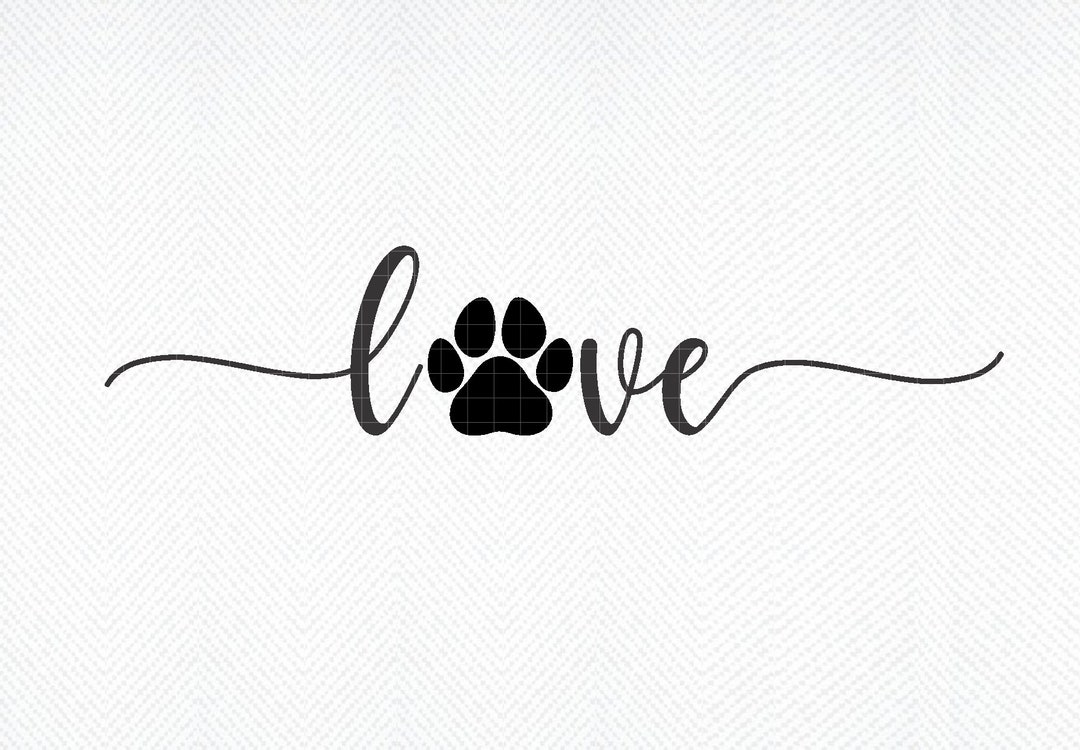 Love Paw Print Svg,dog Print Svg, Dog Sign Svg, Dog Lover Svg, Instant Digital Download, Svg ...