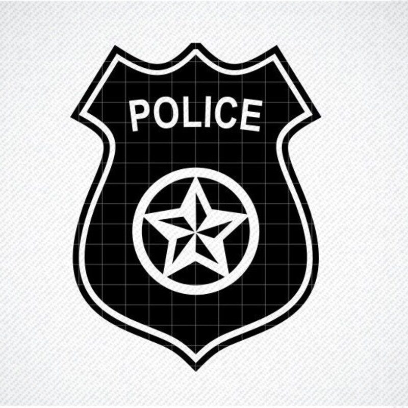 Police Badge Svg - Etsy