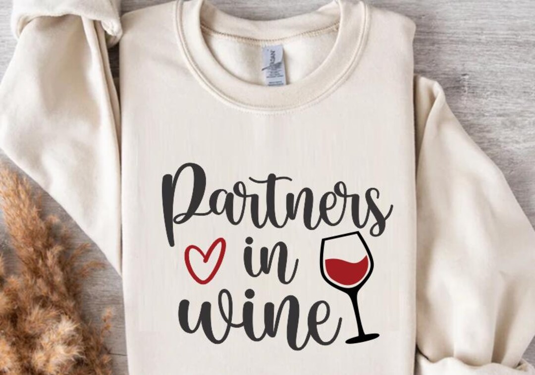 Partners in Wine SVG, Partners in Wine PNG, Wine Glass Svg, Celebration ...