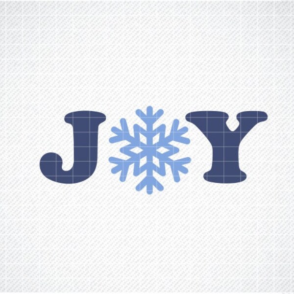 Joy Snowflake Svg - Etsy