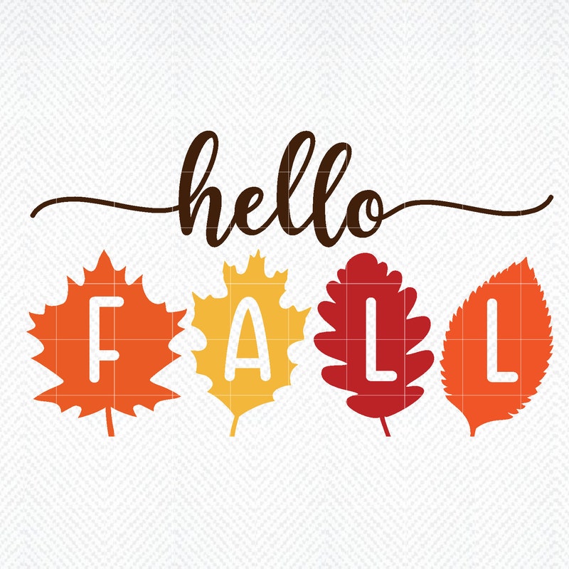 Hello Fall Svg - Etsy
