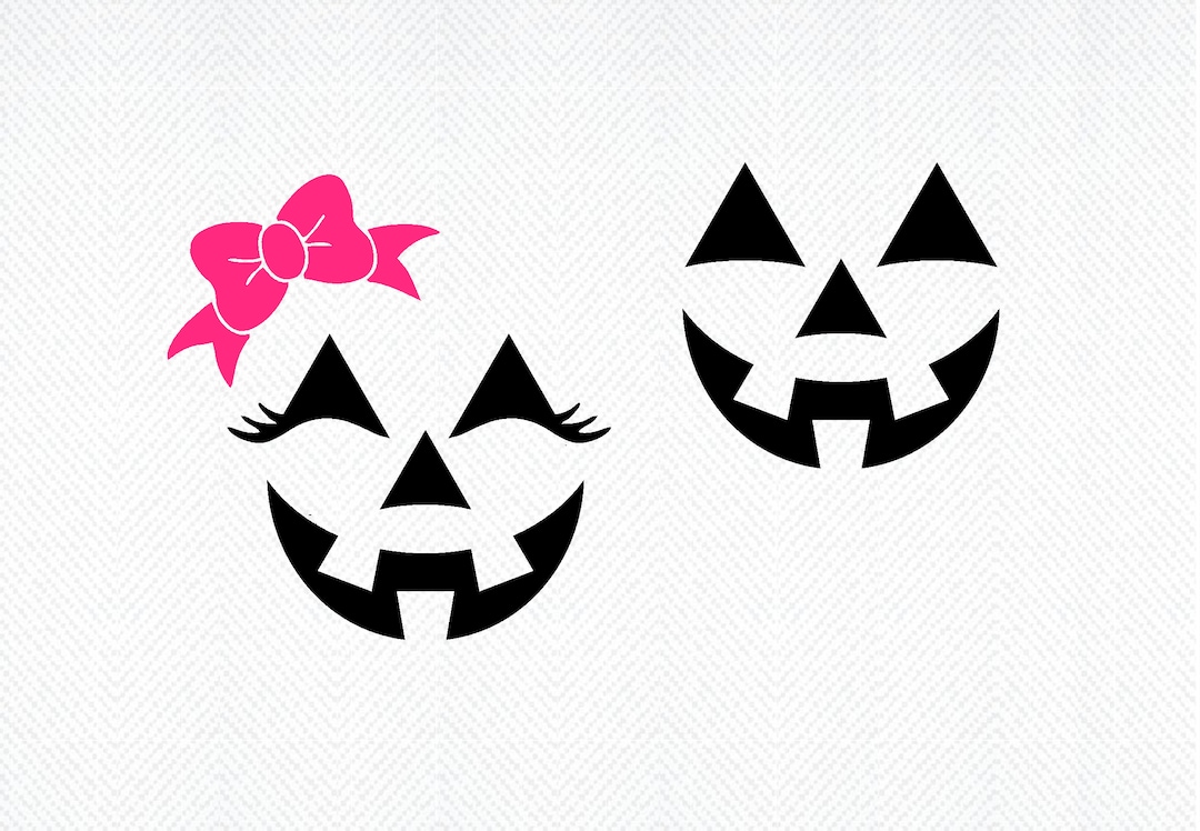 Jack-o-lantern Faces SVG, Jack O Lantern Kids, Halloween SVG, Pumpkin ...