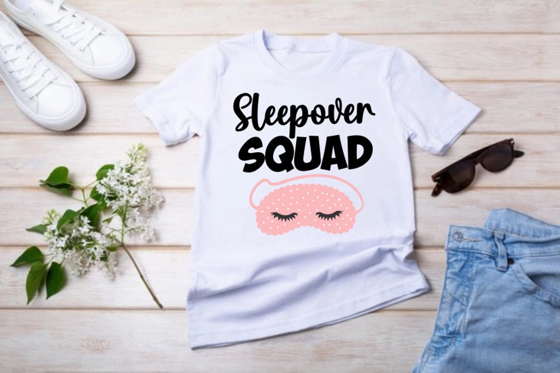 Sleepover Squad Sleepover Svg Slumber Party Svg Friends Etsy