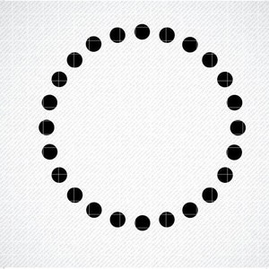Circle Dot Frame SVG, Dots Clip Art, Vector Circles, Clipart Circles, Cricut Circles, Cut File ...