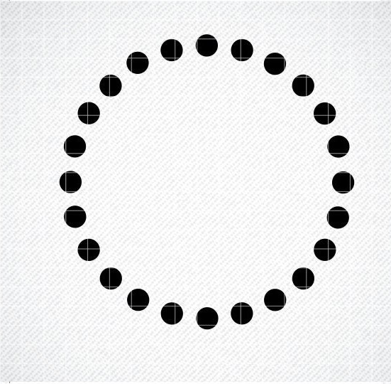 Circle Dot Frame SVG Dots Clip Art Vector Circles Clipart - Etsy Canada