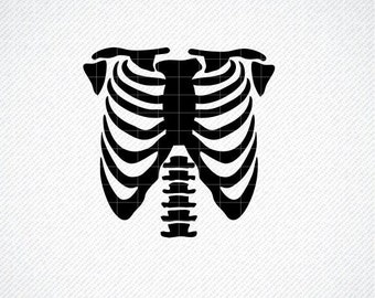 Skeleton Torso Svg - Etsy