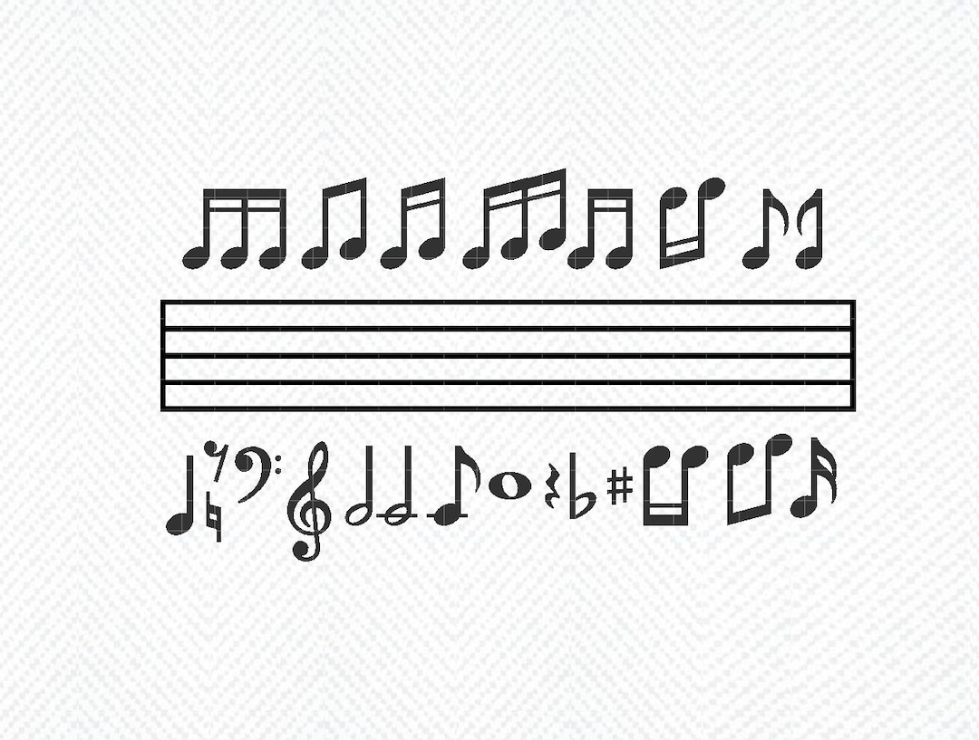 Music Notes SVG, Musical Notes Svg, Music Notes Png, Base Clef Svg ...