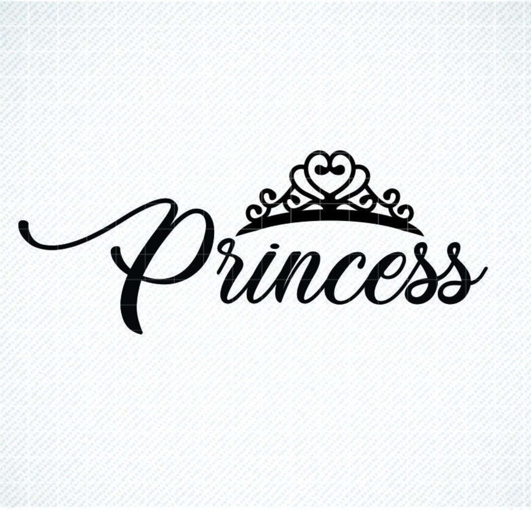 Princess SVG, Princess Script Vector, Princess Clipart, Princess ...