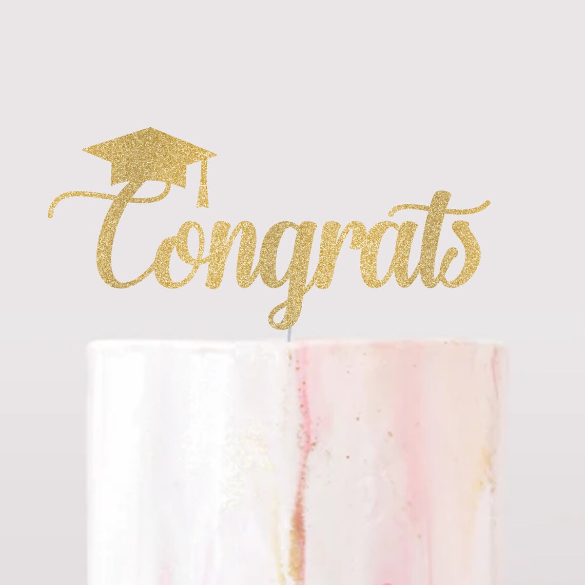 Congrats Grad Svg Graduation Cake Topper Svg Graduation - Etsy