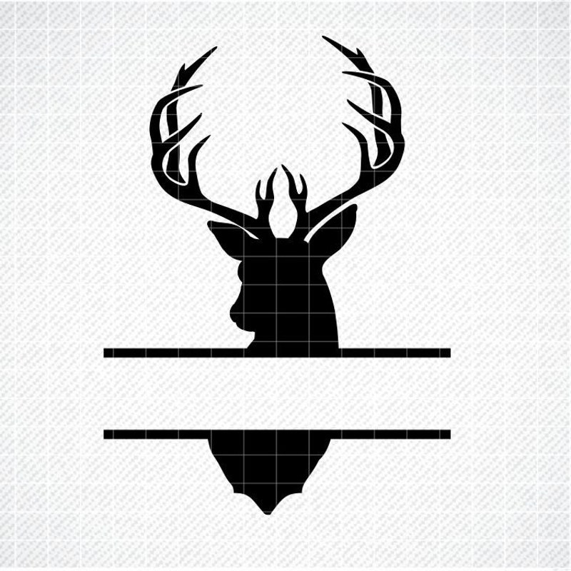 Deer Monogram Svg - Etsy