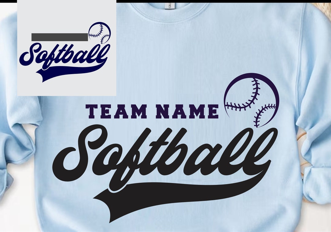 Softball Template, Custom Team Svg Sports Team Svg Template, Sports ...
