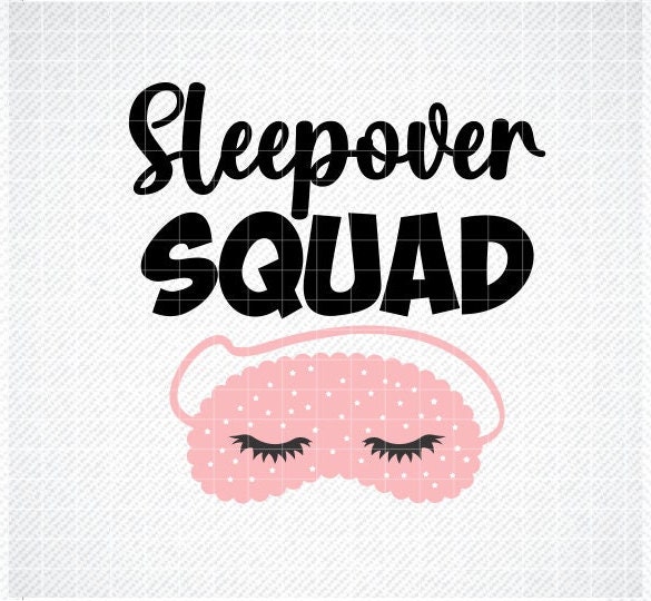 Sleepover Squad Sleepover Svg Slumber Party Svg Friends - Etsy