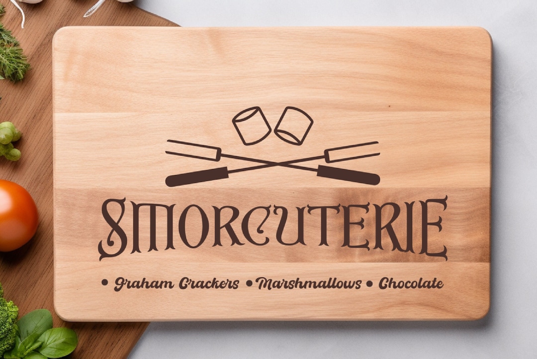 Smorcuterie Svg, Charcuterie Board Svg, S'mores Board Svg, Camping Svg ...