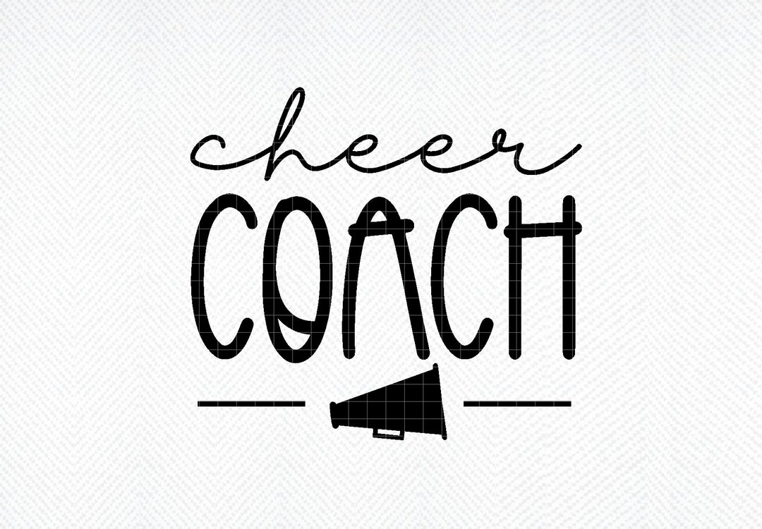 Cheer Coach SVG, Png Dxf Eps, Megaphone Cheerleader Coach, Cheer Coach ...