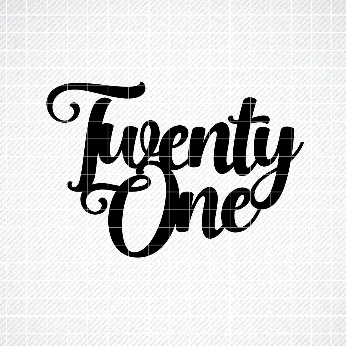 Cake Topper Svg Twenty One Svg Twenty One Cake Topper Svg - Etsy