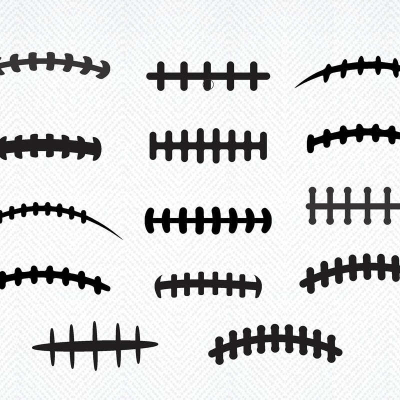 Football Laces Svg - Etsy