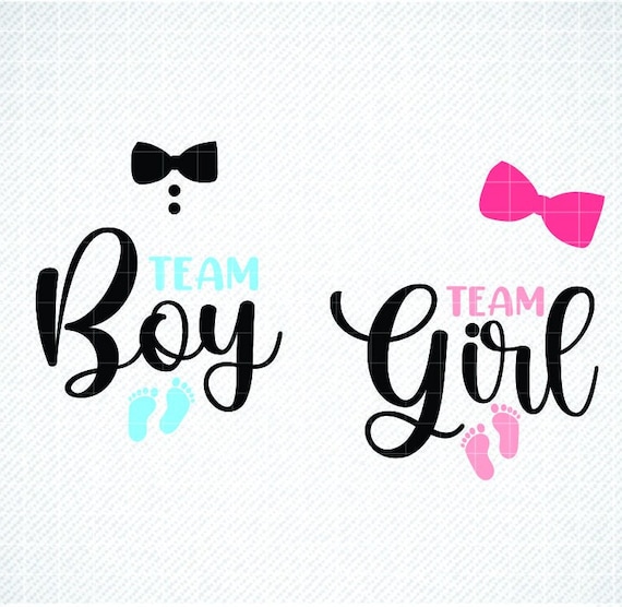 Team Boy Team Girl SVG Bundle Gender Reveal SVG Boy or Girl - Etsy