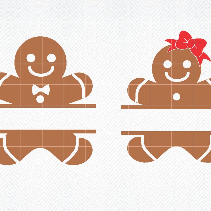 Gingerbread Man Svg - Etsy