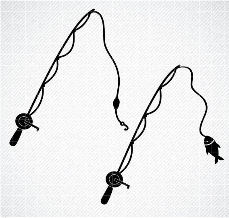 Fishing Pole SVG Fishing Rod SVG Fishing SVG Fishing Pole - Etsy