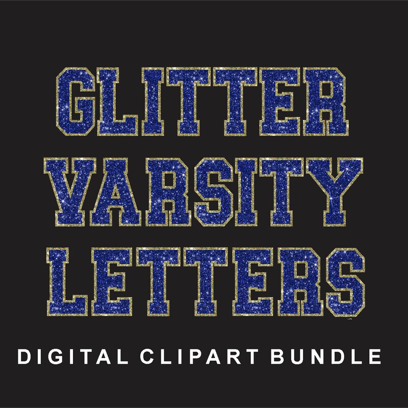 Gold Glitter Letters - Etsy
