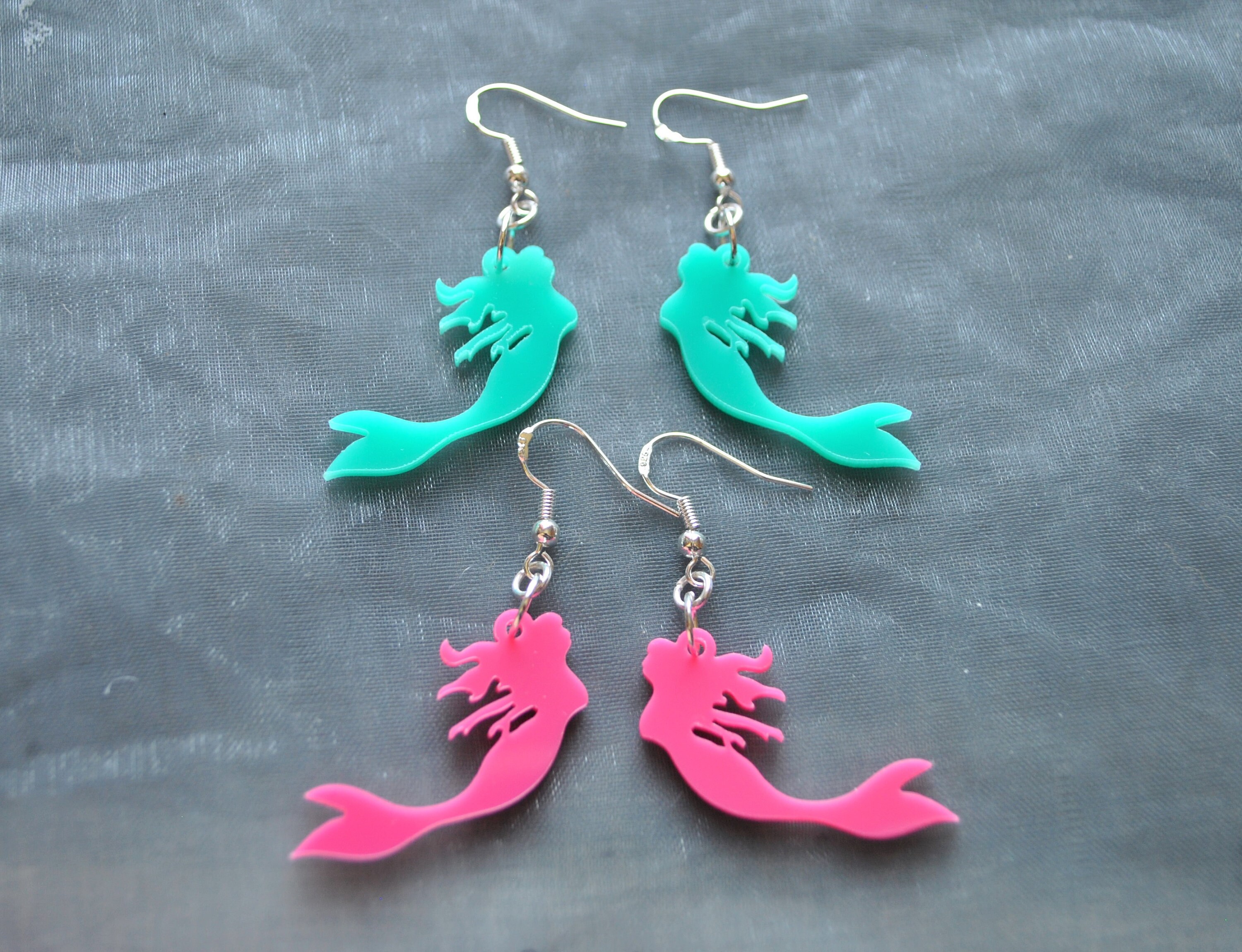 Mermaid Earrings // Nautical Earrings // Mermaid Jewellery // | Etsy