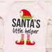 Santa's Little Helper Shirt SVG, DXF,EPS, Elf Baby Svg, Elf Hat & Ears ...