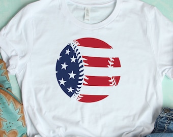 American Flag Baseball SVG Softball SVG, Baseball Mom Svg Laces USA ...