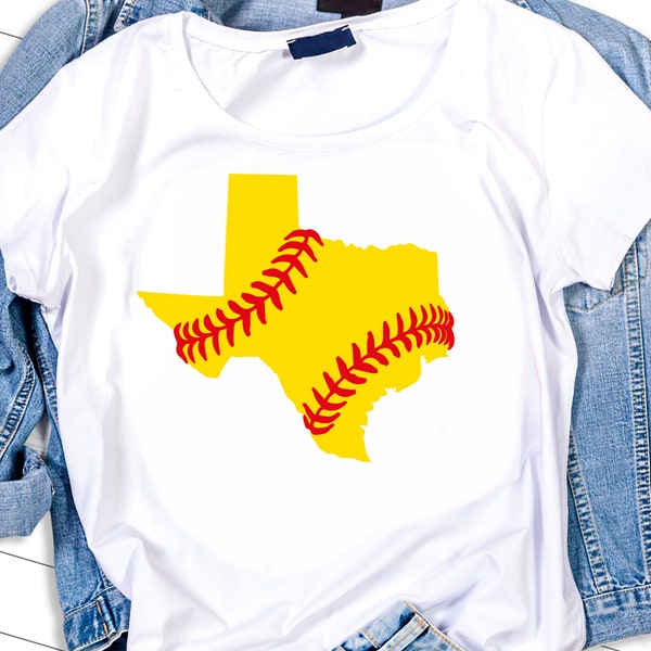 Texas Softball Svg - Etsy