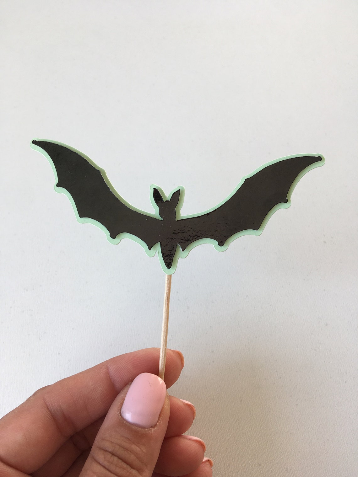 Halloween Bat & Zombie Hand Cake Topper SVG (digital Download) - Etsy