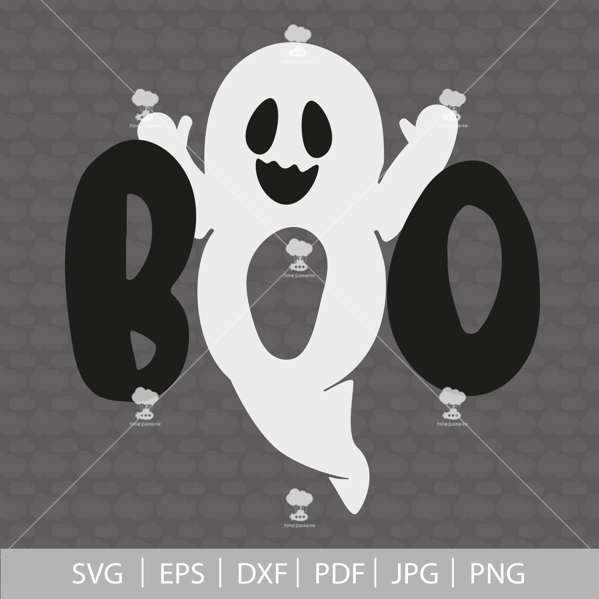 Boo Svg SVG DXF Halloween Svg Ghost Svg Kids Halloween - Etsy