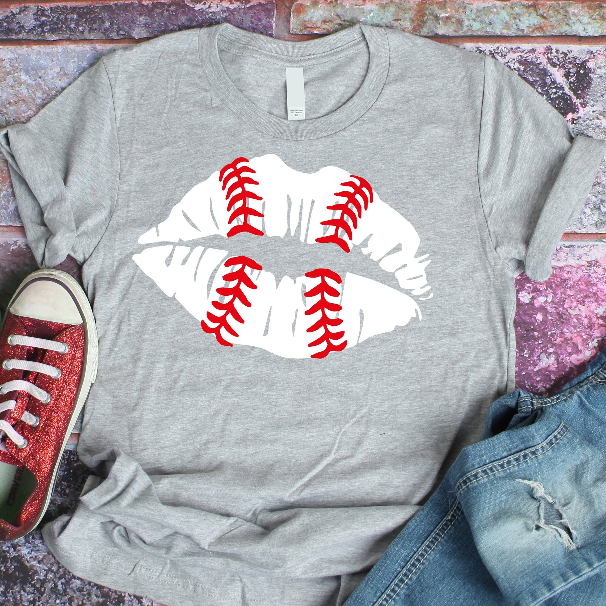 Baseball Svg Lips Svg SVG PDF Baseball Mom Svg Svg Files | Etsy