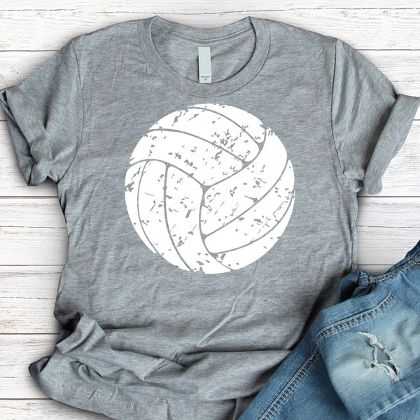 Distressed Volleyball Svg - Etsy