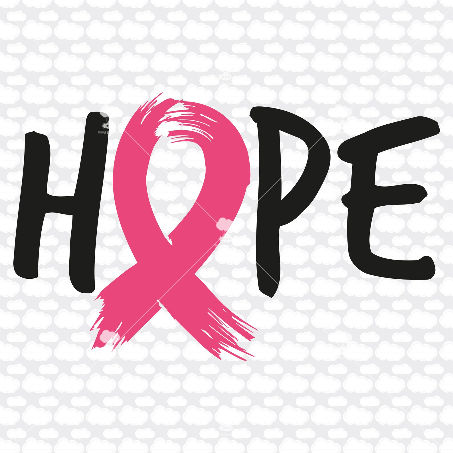 Hope Svg SVG EPS DXF Breast Cancer Svg Cancer Svg Cancer - Etsy