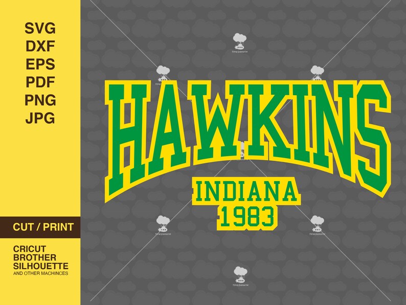 Hawkins Indiana 1983 SVG, EPS, DXF (digital Download) - Etsy