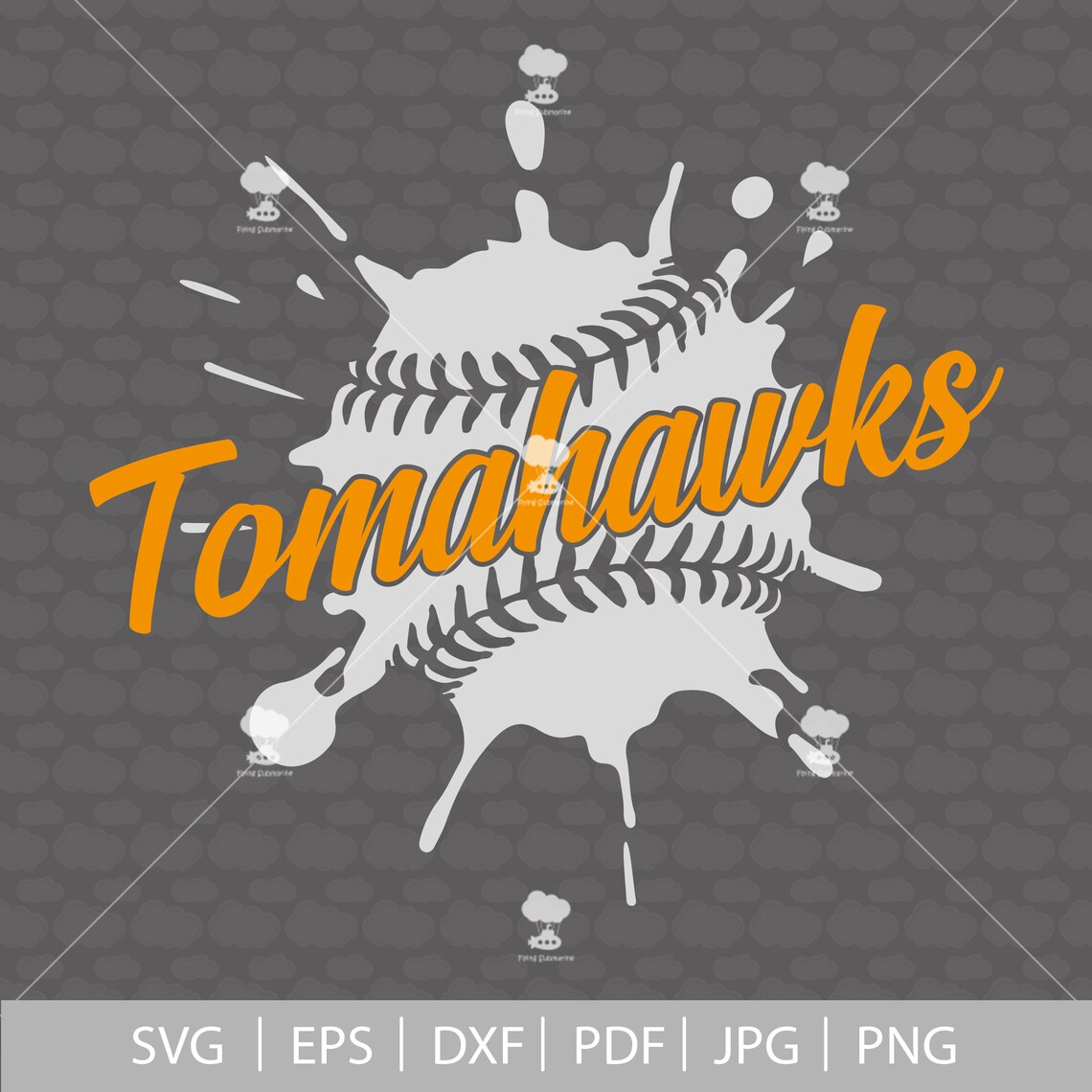 Tomahawks Svg Baseball Svg SVG Paint Splatter Decal - Etsy