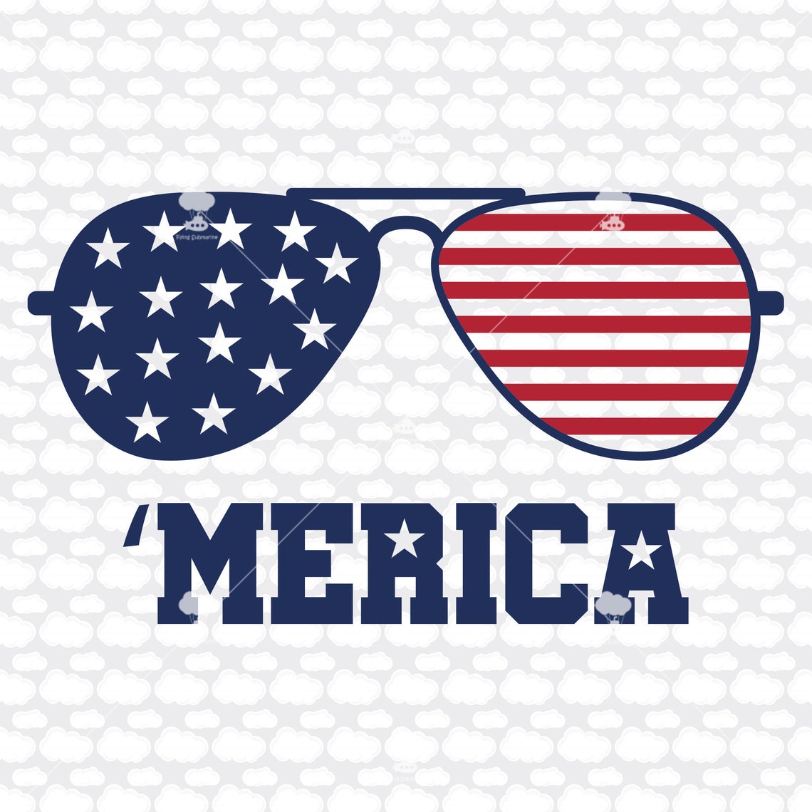 Merica svg SVG DXF digital download patriotic svg 4th of | Etsy