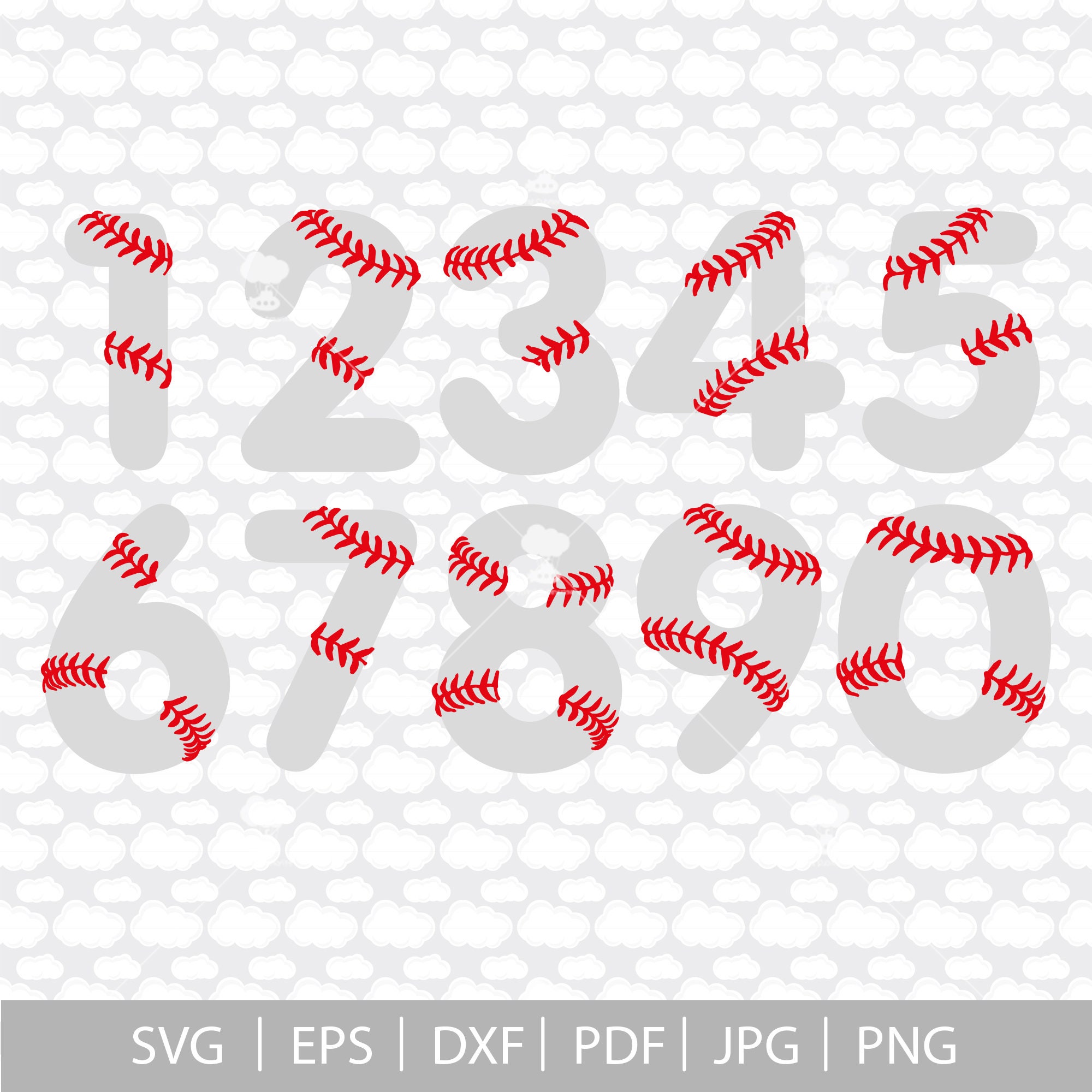 Baseball Svg SVG PDF Baseball Number Svg Baseball Mom Svg - Etsy